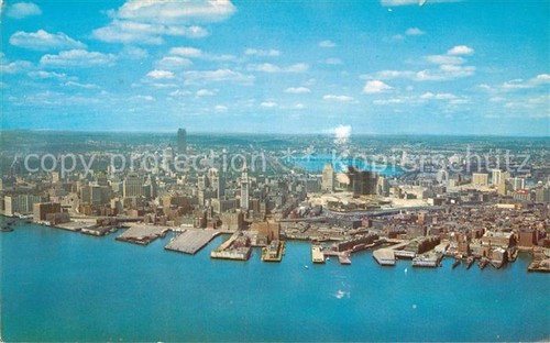 Boston Massachusetts Air view of Boston waterfront | eBay