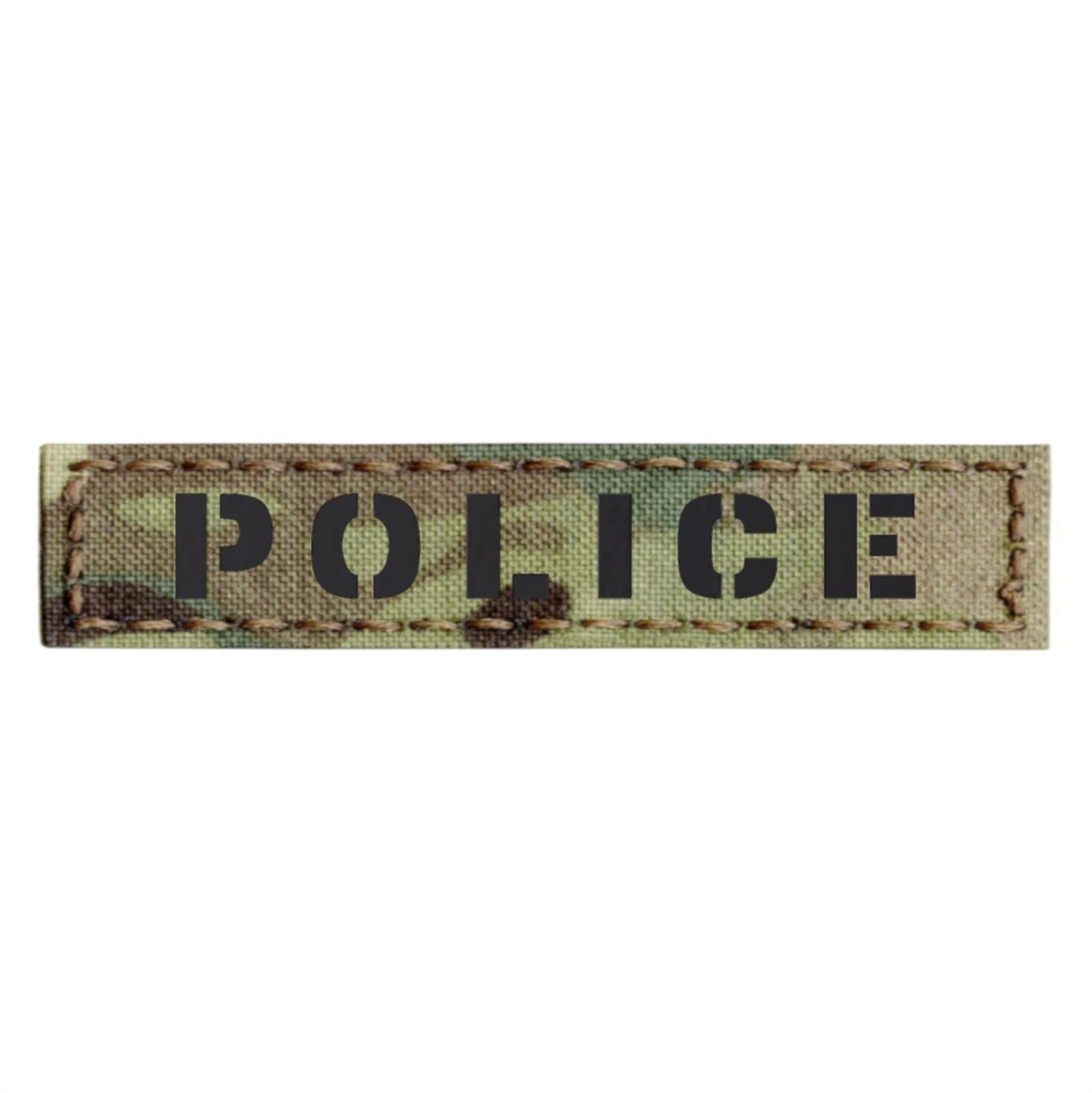IR Police 1x5 name tape multicam morale SWAT tactical IFF patch | eBay