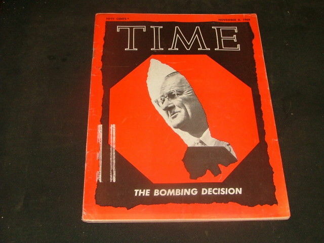 Time November 8 1968 The Bombing Halt: Johnson's Gamble ID:5964 | eBay