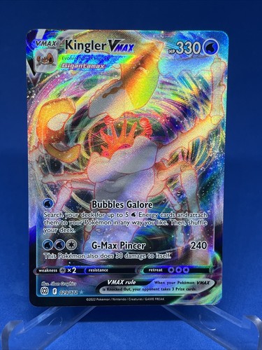 Kingler Vmax 029/172 Brilliant Stars Ultra Rare Full Art Pokemon Card ...