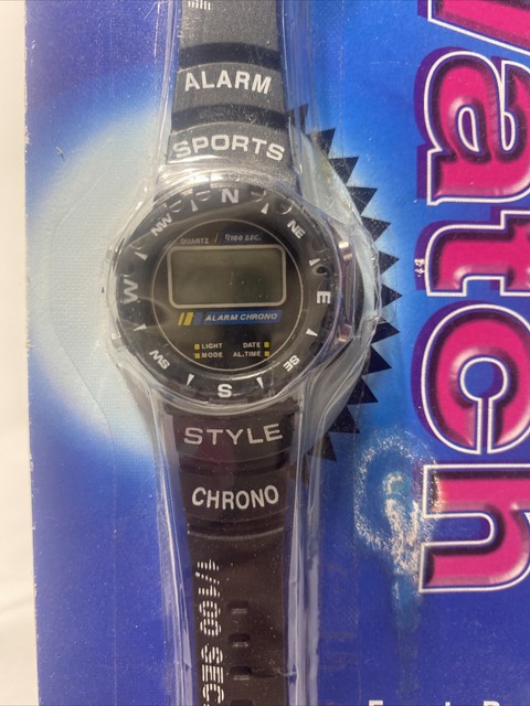 Vintage Tozai 7 Function LCD Digital Men’s Wrist Watch Item NOS as ...