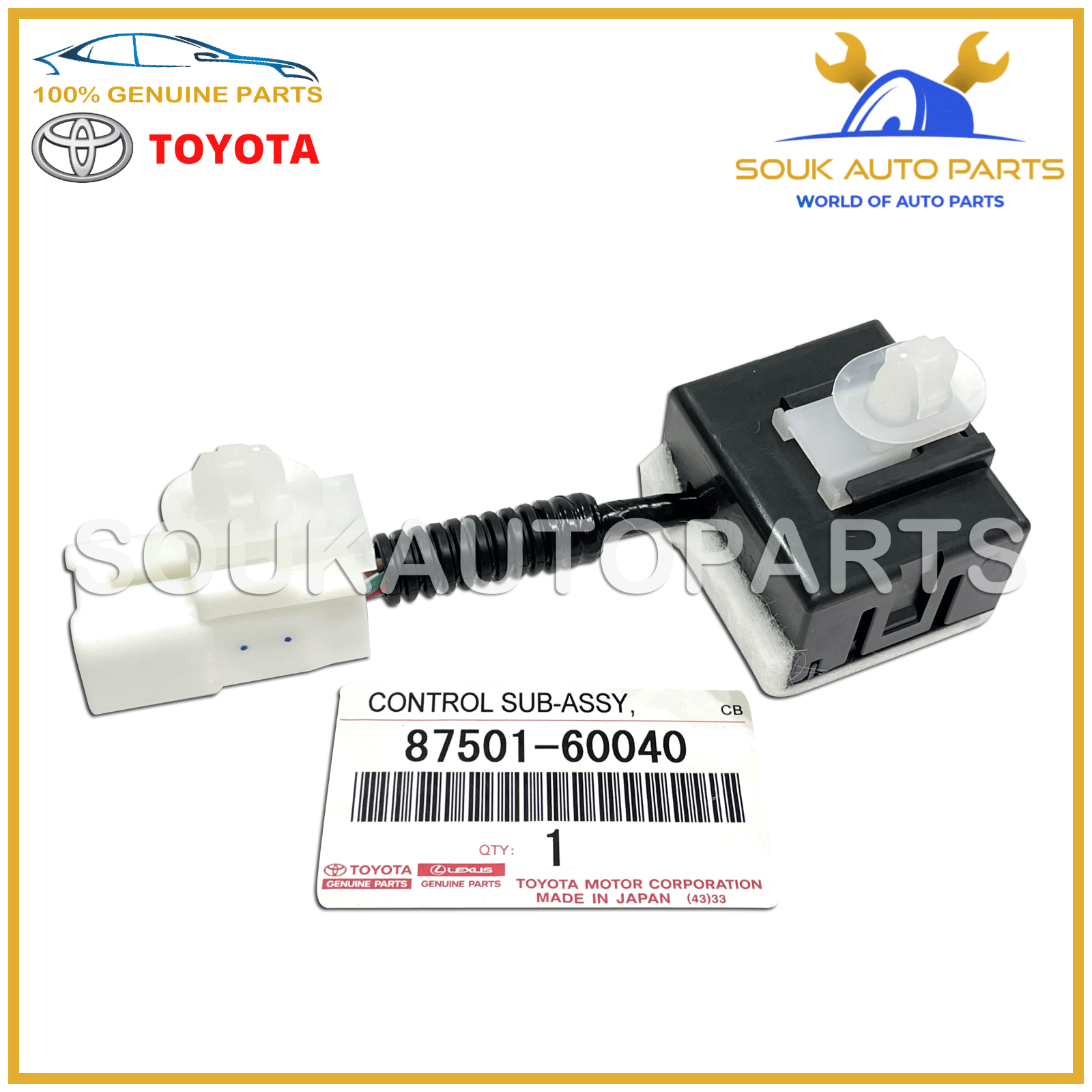 87501-60040 Genuine Toyota CONTROL SUB-ASSY, SEAT HEATER, RH/LH ...
