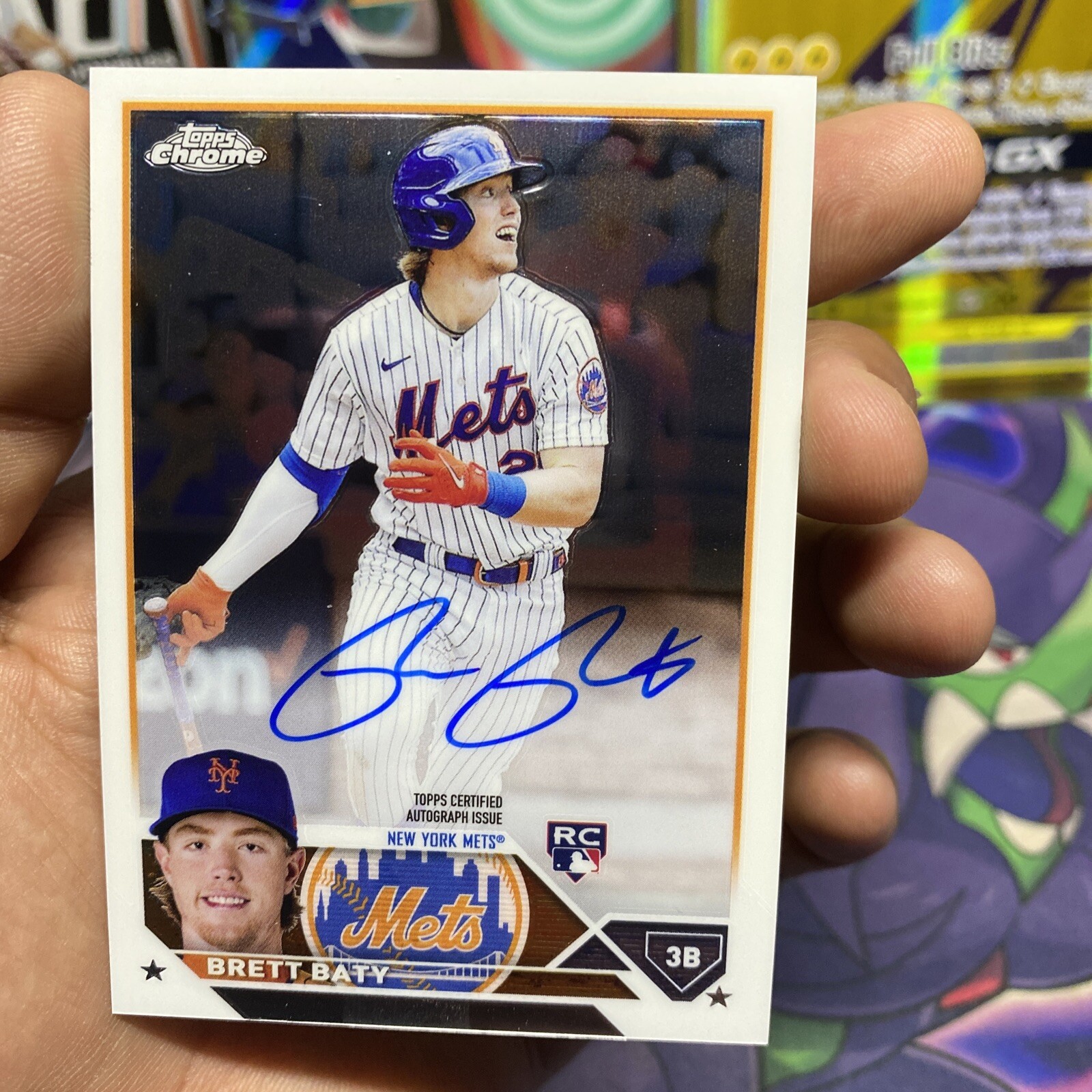 BRETT BATY 2023 Topps Chrome Rookie Base RC Auto Card New York Mets 🔥 N ...