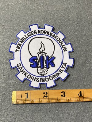Teknillisen Korkeakoulun Sähköinsinöörikilta Patch SIK Light Bulb K0 | eBay