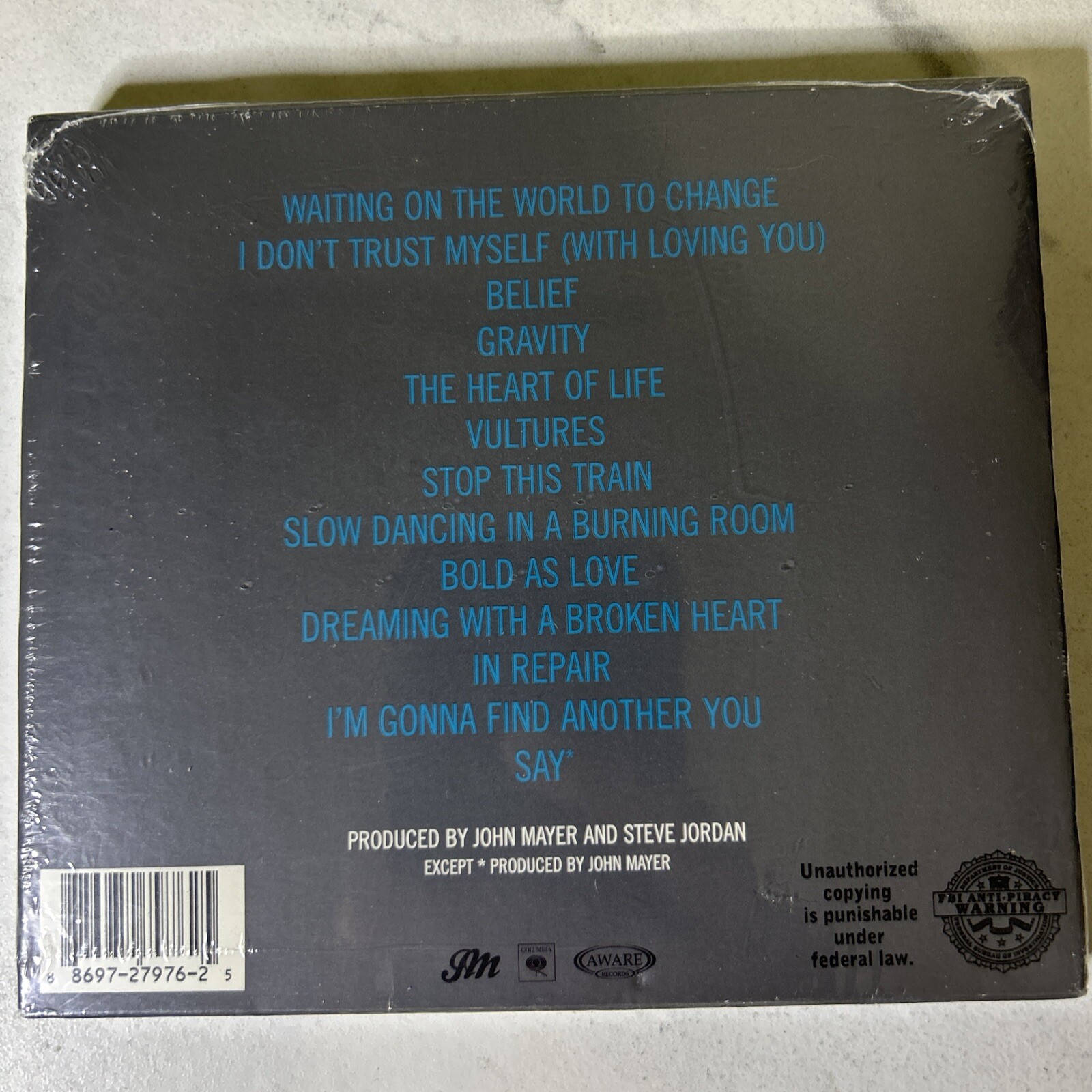 John Mayer, “Continuum” (CD, 2008) New Sealed Package. Columbia Hype ...