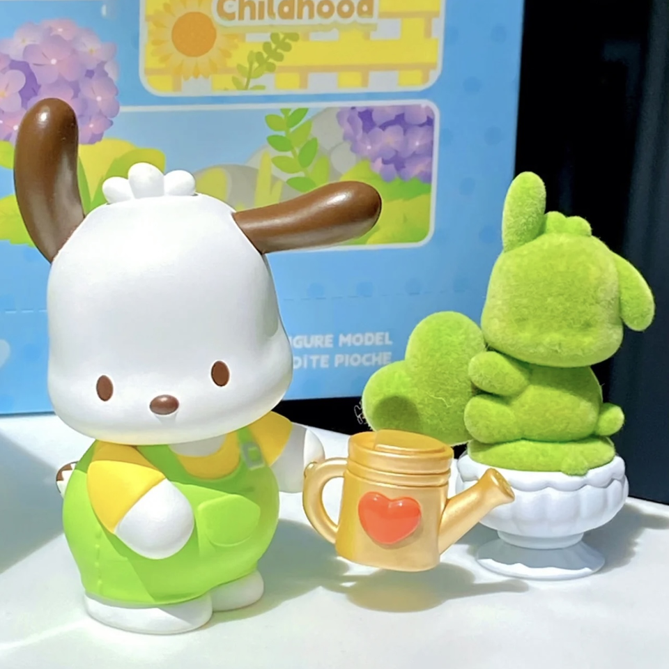 MINISO Sanrio Pochacco Flower & Childhood Series Blind Box Set Figure ...