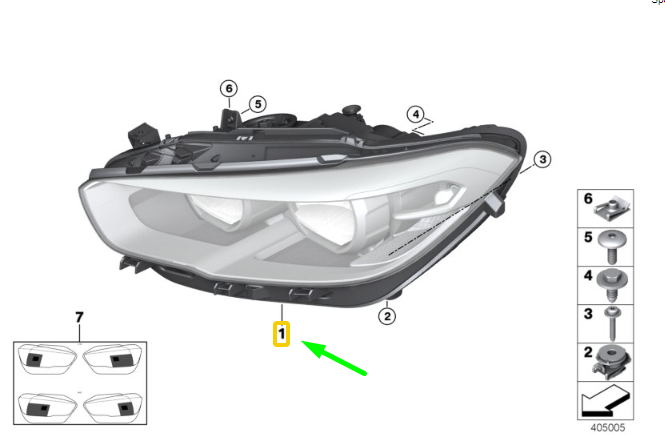 BMW 1 F20 Phare avant gauche LHD 63117358391 7358391 NOUVEAU ORIGINE | eBay