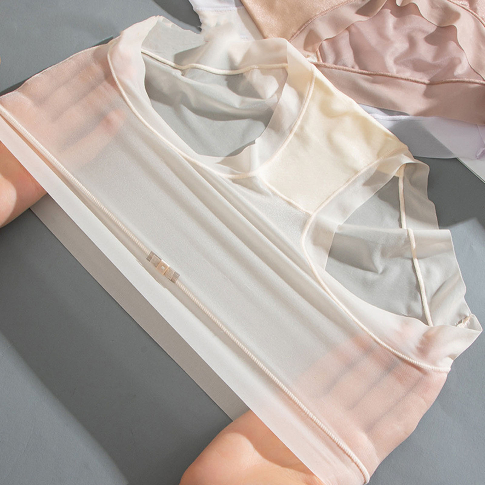 Transparent Briefs Cotton Crotch Cool Lady Ultra-thin Transparent Lace ...