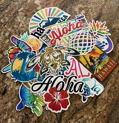 Live Aloha Sticker Pack Lot - Surfing Hawaii Island Maui Kauai Kona ...