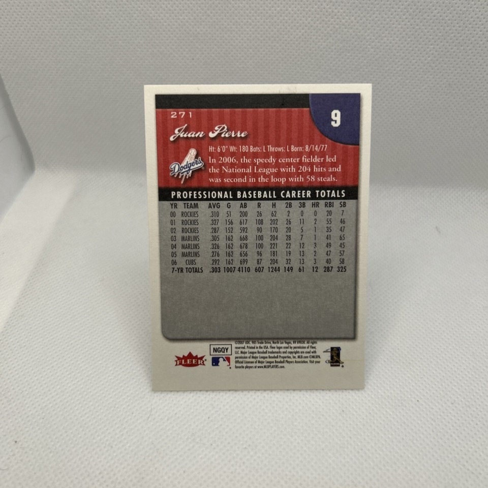 Juan Pierre 2007 Fleer #271 Baseball Card | eBay