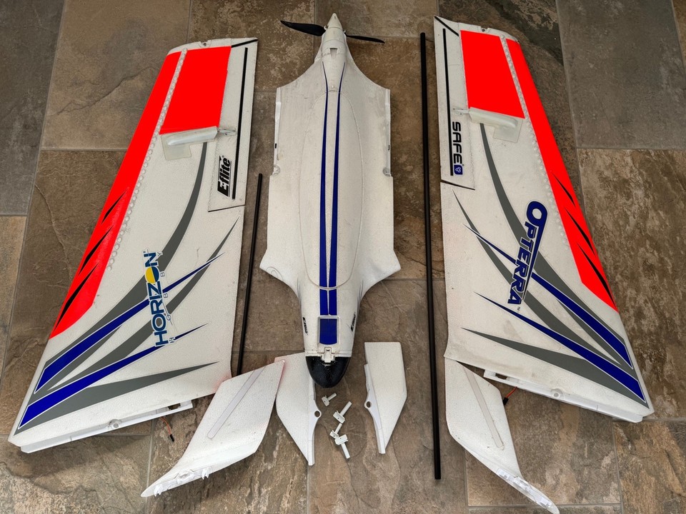 E-Flite Opterra Flying Wing 200cm Span Brushless ESC Folding Propeller ...