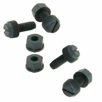Bolt Nylon License Plate Bolts/Nuts 4-Pack for Motorcycle License Plate ...