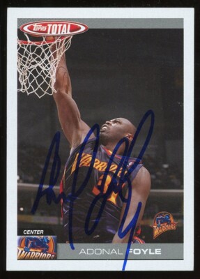 2005-06 Topps Total ADONAL FOYLE Signed Card autograph AUTO WARRIORS ...
