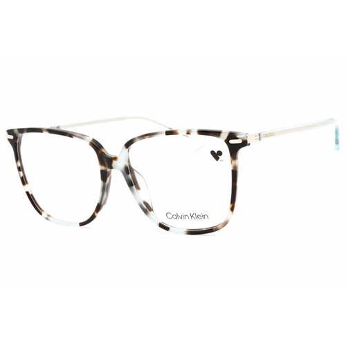 Calvin Klein Women's Eyeglasses Aqua Tortoise Plastic Full Rim Frame ...