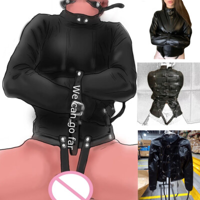 US Asylum Straitjacket Body Harness Straight Jacket Costume Armbinder ...