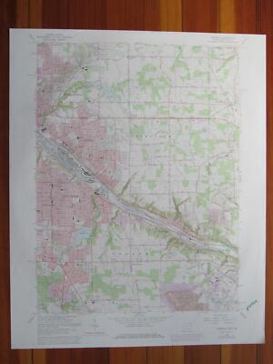Campbell Ohio 1980 Original Vintage USGS Topo Map | eBay