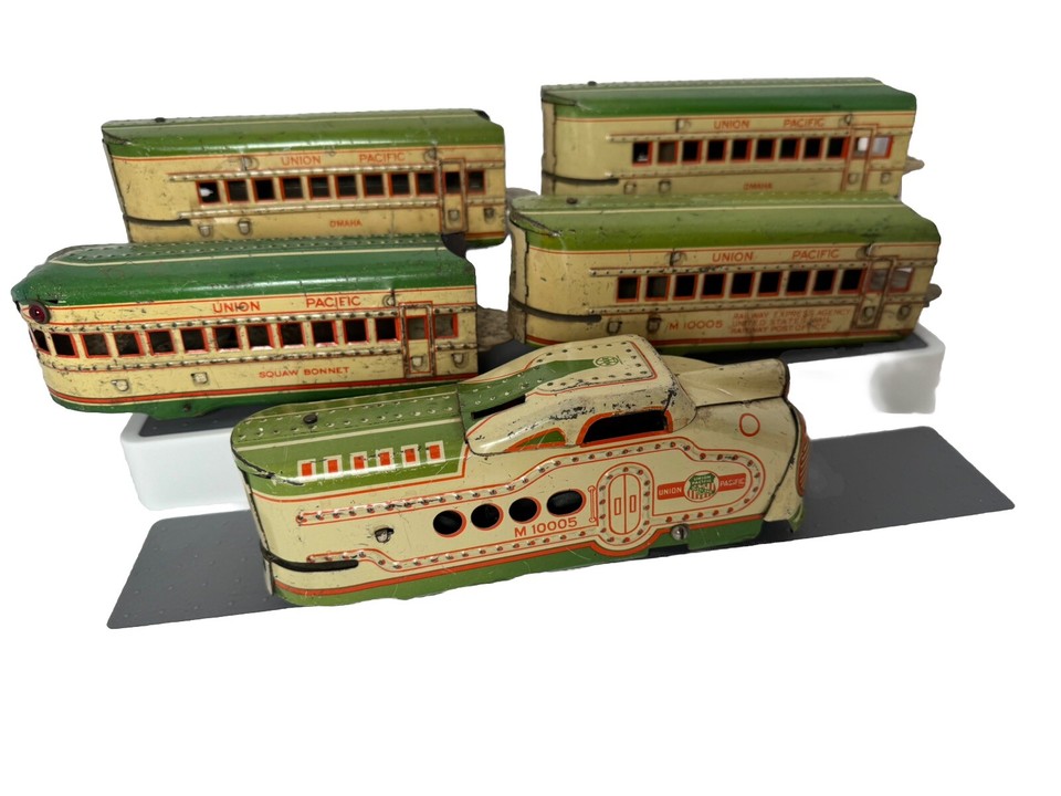 Vintage Union Pacific Railroad Stream Line Marx Toy Train Set | eBay