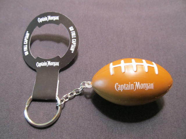 Captain Morgan Football Key Chain - Captain Morgan Spiced Rum Football ...