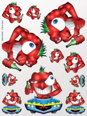 S017 Road Rage Sticker Sheet | eBay