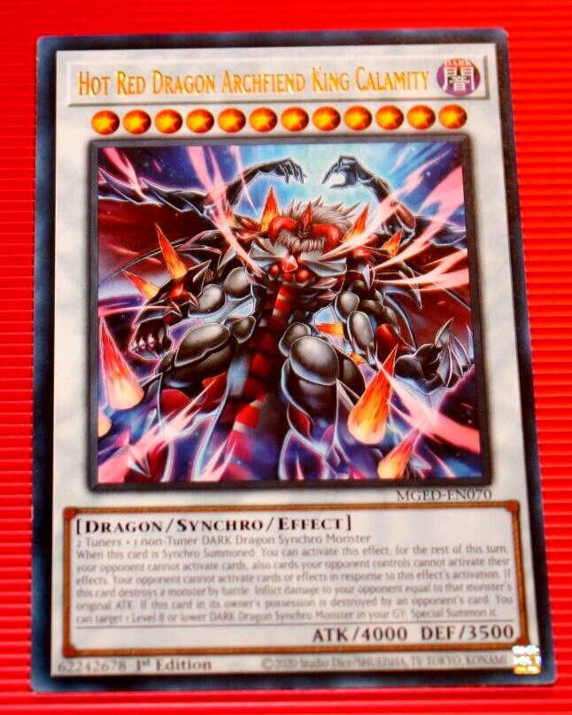 Yugioh Hot Red Dragon Archfiend King Calamity Ultra Rare