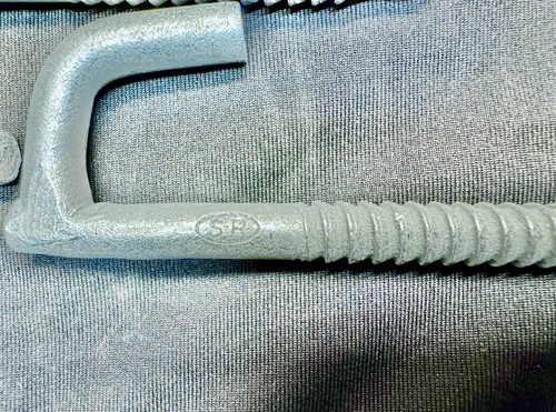 MACLEAN Galvanized Drive Hooks J-HOOK 5/16" x 3-1/2" Aerial Cable ...