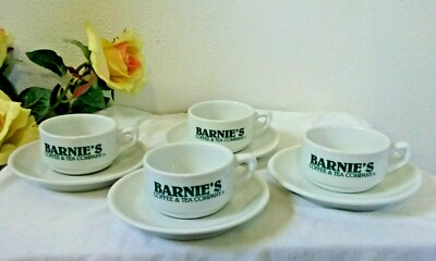 BARNEY'S COFFEE & TEA COMPANY Cup & Saucer Cordon Bleu 4oz Espresso 8 ...