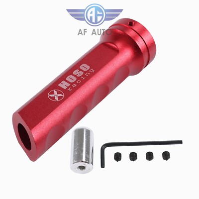 Universal Red Ralliart Aluminum Car Handle Hand Brake Sleeve Fitment ...