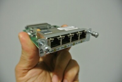 Cisco HWIC-4ESW 4 Port 10/100 Ethernet Switch Interface Card w/HOLOGRAM ...