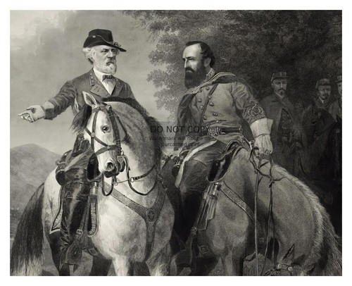 ROBERT E. LEE SPEAKING WITH STONEWALL JACKSON CIVIL WAR 8X10 PHOTO | eBay