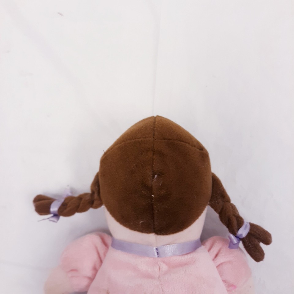 Garanimals Plush Stuffed Toy Rattle Brown Hair Braids Mi Primera Muneca ...