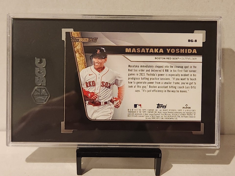 2023 Topps Update BG-8 Masataka Yoshida RC Black Gold SGC Gem Mint 10 Reds Sox | eBay