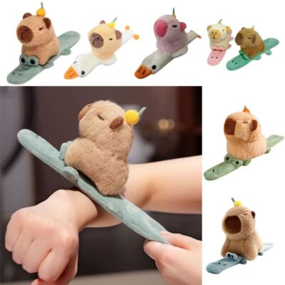 Plush Capybara Slap Bracelets Cartoon Huggers Slap Toy for Kids Gift ...