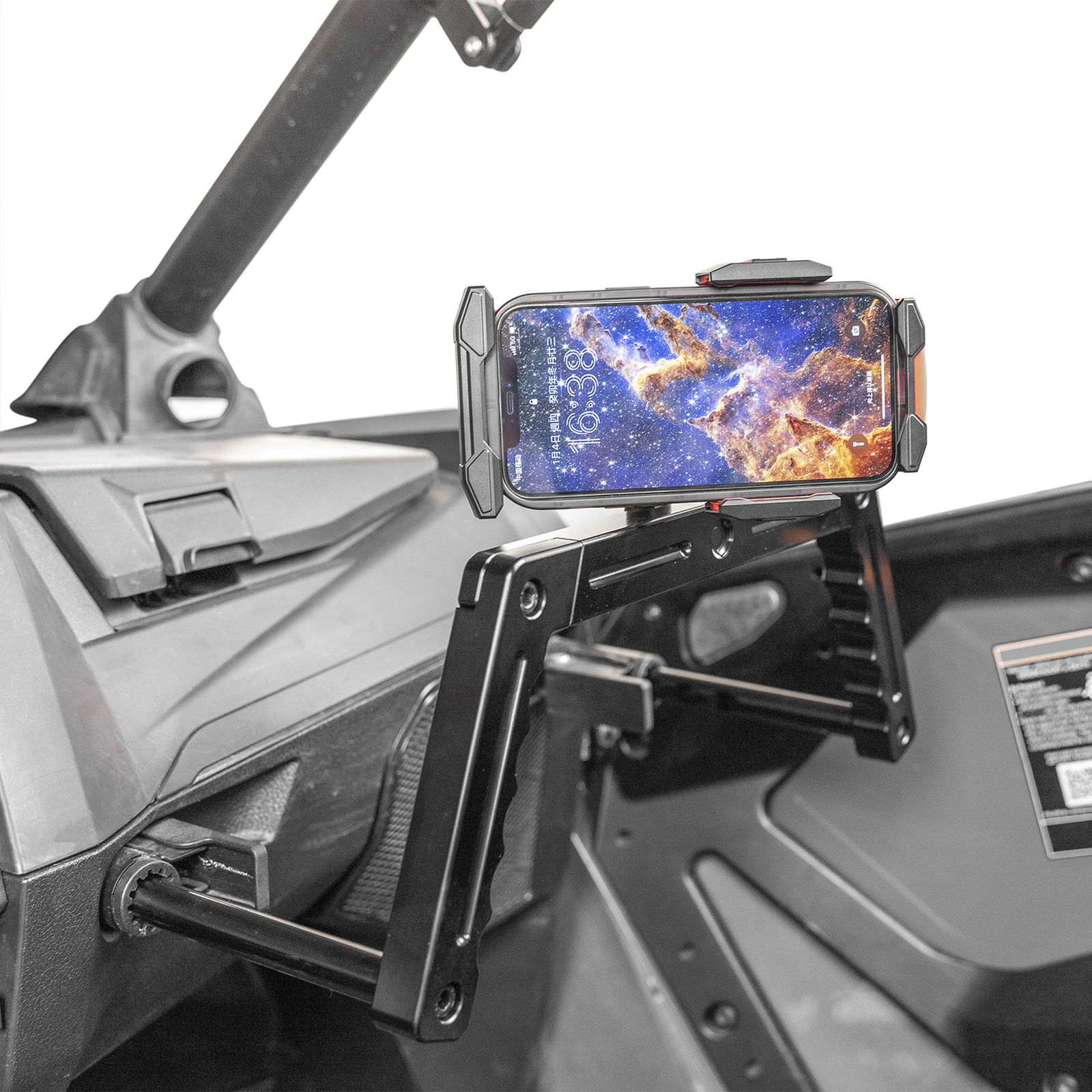 Electronic Phone Device Holder w/Grab Bar For Polaris RZR PRO XP/TURBO ...