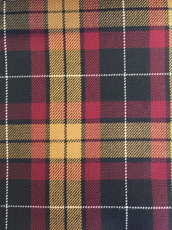 80+ Tartan Fabrics Quality Poly Viscose Drapes Kilts Soft Furnishings ...