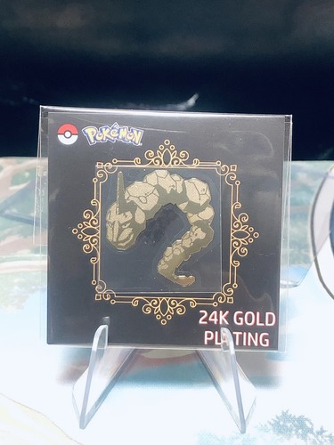 Onix Pokemon 24k Gold Plated Sticker Gradeable Officially Licensed From ...