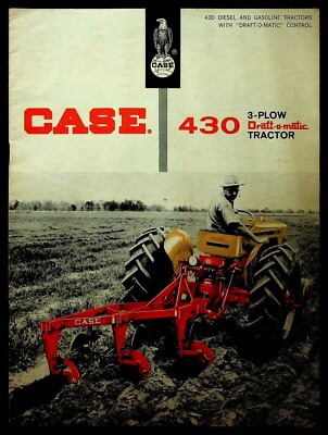 CASE 430 3-Plow Draft-o-Matic Tractor Brochure Catalog Advert 123124WT ...
