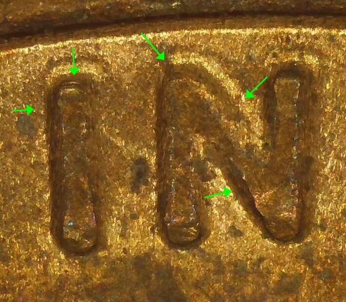 1981 D US Vintage Penny With Multiple Double Die & Laminate Flaw Mint ...