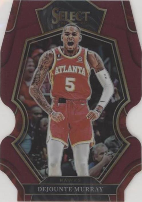 2022-23 Panini Select - Premier Level Dejounte Murray #102 Maroon Prizm ...