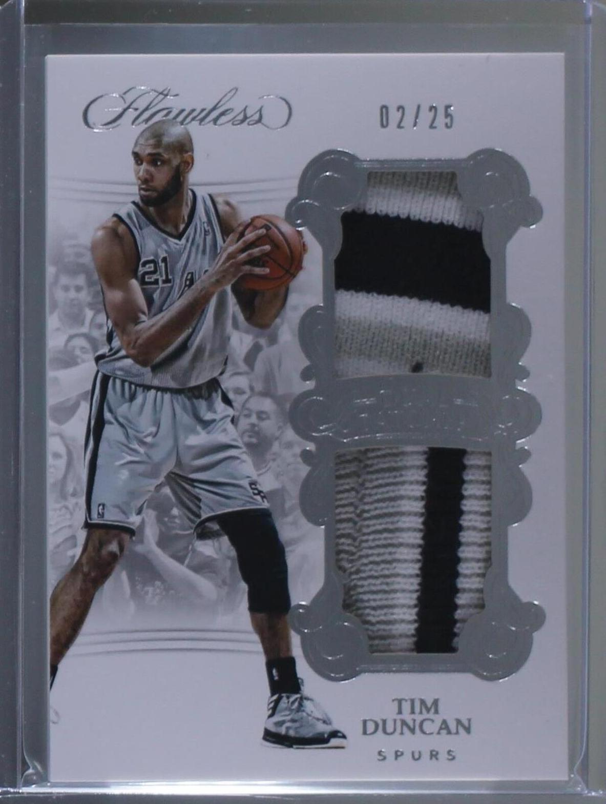 2017-18 Panini Flawless - Dual Patches Tim Duncan #DP-TDN /25 for sale online | eBay