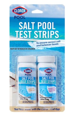 Clorox Pool & Spa Salt POOL TEST STRIPS: New In Package: EXP 2/2025 ...