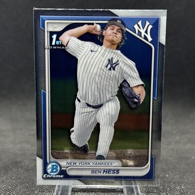 Ben Hess 2024 Bowman Draft 1st Chrome New York Yankees #BDC-87 | eBay