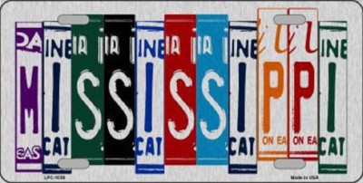MISSISSIPPI BRUSHED ALUMINUM NOVELTY LICENSE PLATE TAG | eBay