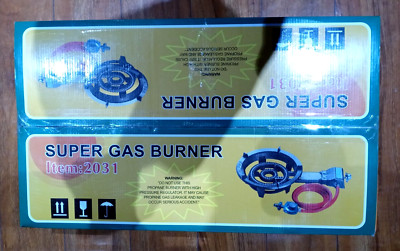 Alpha Super Gas Stove Propane Burner Electric Ignition & Portable Cast ...