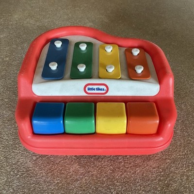 Vintage Little Tikes Tap-A-Tune Piano Keyboard Xylophone Red Baby ...