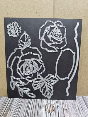 Stampin' UP! ROSE GARDEN Dies SET OF 5 BORDER FRAME FLOWER | eBay