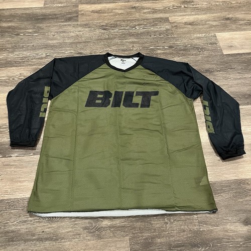 BiLT Jersey Shirt Mens 4XL XXXXL Green Black Vented Motocross Dirt Bike ...