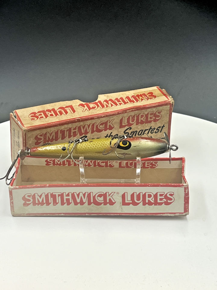 Vintage WOODEN Smithwick Devil's Horse Fishing Lure in Original Box - Topwater | eBay