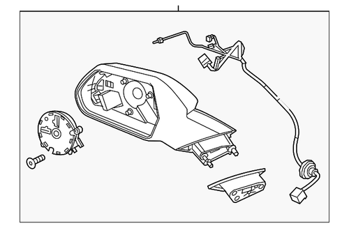 Genuine GM Driver Side Door Mirror Housing 84788171 | eBay