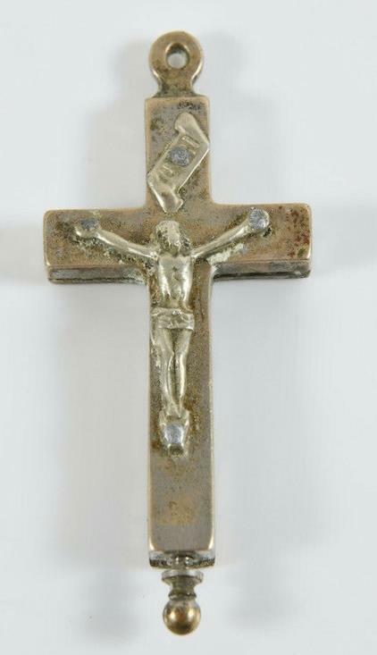 'Orange Tree of St. Dominic' Antique Silver Reliquary Cross Crucifix ...