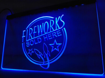 Fireworks Sold Here LED Neon Light Sign gift home decore for room size ...